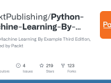 Github Packtpublishing Python Machine Learning By Example Third