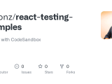Github Bgoonz React Testing Examples Created With Codesandbox