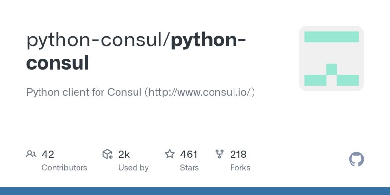 Github Gmr Consulate Python Client For The Consul Http Api - Professional Dark Design - Desktop