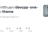Github Daomtthuan Devcpp One Dark Theme One Dark Theme For Dev C