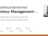 Github Ankeshkumarverma Inventory Management System In Python In