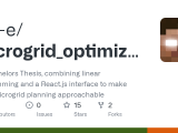 Github Mx E Microgrid Optimizer My Bachelors Thesis Combining