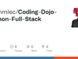Github Jkammlec Coding Dojo Python Full Stack