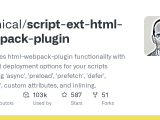 Github Numical Script Ext Html Webpack Plugin Enhances Html Webpack