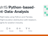 Github Kritish15 Python Based Flight Data Analysis Explore Flight