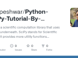 Github Bhupeshwar Python Scipy Tutorial By Bhupeshwar Pathania Scipy