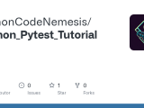 Github Pythoncodenemesis Python Pytest Tutorial