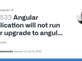 Angular Application Will Not Run After Upgrade To Angular 16 Issue
