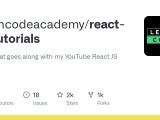 Github Learncodeacademy React Js Tutorials Code That Goes Along With