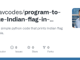 Github Rishavcodes Program To Make Indian Flag In Python This Is A