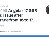 Angular 17 Ssr Build Issue After Upgrade From 16 To 17 Could Not