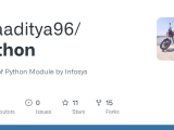 Github Itsaaditya96 Python Basics Of Python Module By Infosys