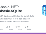 Github Databasic Net Databasic Sqlite C Vb Net Database Utility To