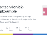 Github Cadedtech Ionic2 Jszipexample A Repo To Demonstrate Using Non