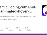 Github Dynamiccodingwithamit Css Animated Hover Effect Button Html