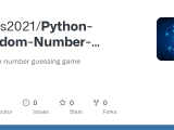 Github Moss2021 Python Random Number Guessing Game Random Number