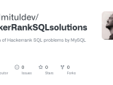Github Abidmituldev Hackerranksqlsolutions Solution Of Hackerrank