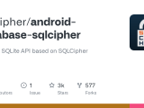 Github Sqlcipher Android Database Sqlcipher Android Sqlite Api Based