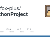 Github Redfox Plus Pythonproject 初始项目