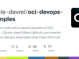 Github Oracle Devrel Oci Devops Examples Collection Instruction
