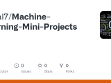Github Ujwal7 Machine Learning Mini Projects