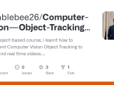 Github Bumblebee26 Computer Vision Object Tracking With Opencv And