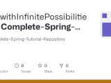 Github Javawithinfinitepossibilities A Complete Spring Tutorial