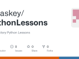 Github Amaskey Pythonlessons Introductory Python Lessons