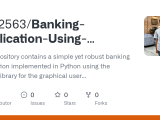 Github Lbp2563 Banking Application Using Tkinter Gui Python This