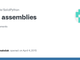 Assemblies Issue 32 Solidcode Solidpython Github