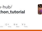 Github Sen Hub Python Tutorial