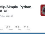 Github Diceflip Simple Python Login Ui Simple Python Login Ui