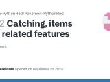 Catching Items And Related Features Issue 102 Pokemon Pythonred