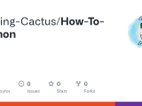 Github Coding Cactus How To Python