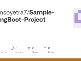 Github Tarunsoyetra7 Sample Springboot Project