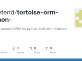 Github Apretend Tortoise Orm Python Familiar Asyncio Orm For Python