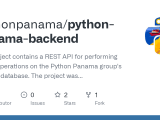 Github Pythonpanama Python Panama Backend This Project Contains A