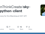 Github Learnthinkcreate Sky Api Python Client Client Library For The