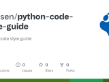 Github Arcasen Python Code Style Guide Python Code Style Guide