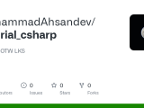 Github Muhammadahsandev Tutorial Csharp Latihan Otw Lks
