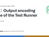 Output Encoding Issue Of The Test Runner Issue 632 Microsoft