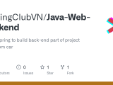 Github Codingclubvn Java Web Backend Using Spring To Build Back End