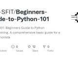 Github Csi Sfit Beginners Guide To Python 101 Python 101 Beginners