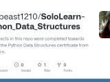 Github Benbeast1210 Sololearn Python Data Structures The Projects In