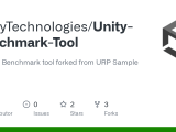 Github Unitytechnologies Unity Benchmark Tool General Benchmark Tool