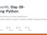 Github Steinerml Day 29 Coding Python Built In Functions For String