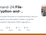 Github Swanand 24 File Encryption And Decryption Using Des Algorithm