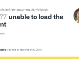 Unable To Load The Client Issue 2777 Angular Fullstack Generator
