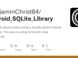 Github Benjaminchrist84 Android Sqlite Library An App To Store Books