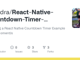 Github Alhydra React Native Countdown Timer Example Using Momentjs